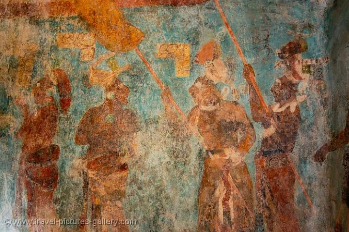 Pictures of Mexico - Palenque-0081 - Bonampak, frescos, Temple of the ...