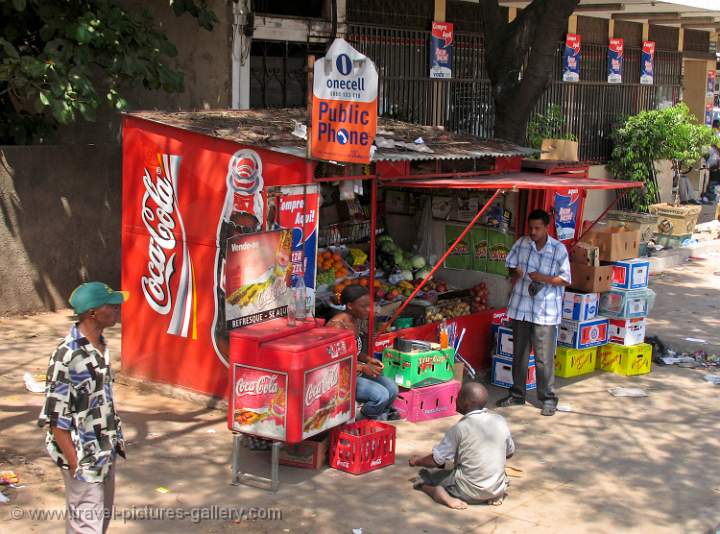 Travel Pictures Gallery- Mozambique-0060 - food and drinks stall, Maputo